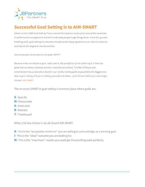 AIM SMaRT – JB Partners