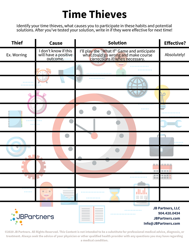 Time Thieves Worksheet – JB Partners